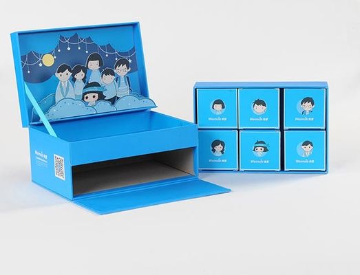 Double Layer Cardboard Drawer Storage Box CMYK / Pantone Printing