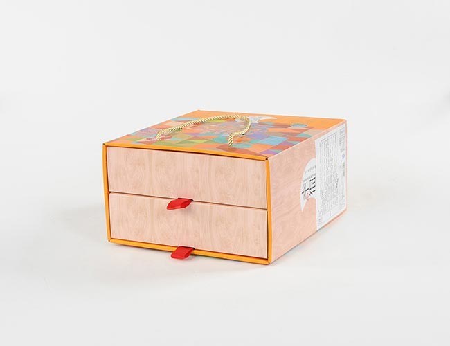 Double Layer Cardboard Drawer Storage Box CMYK / Pantone Printing